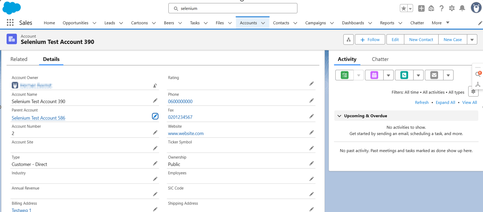 Salesforce User Interface Setup - TMAP